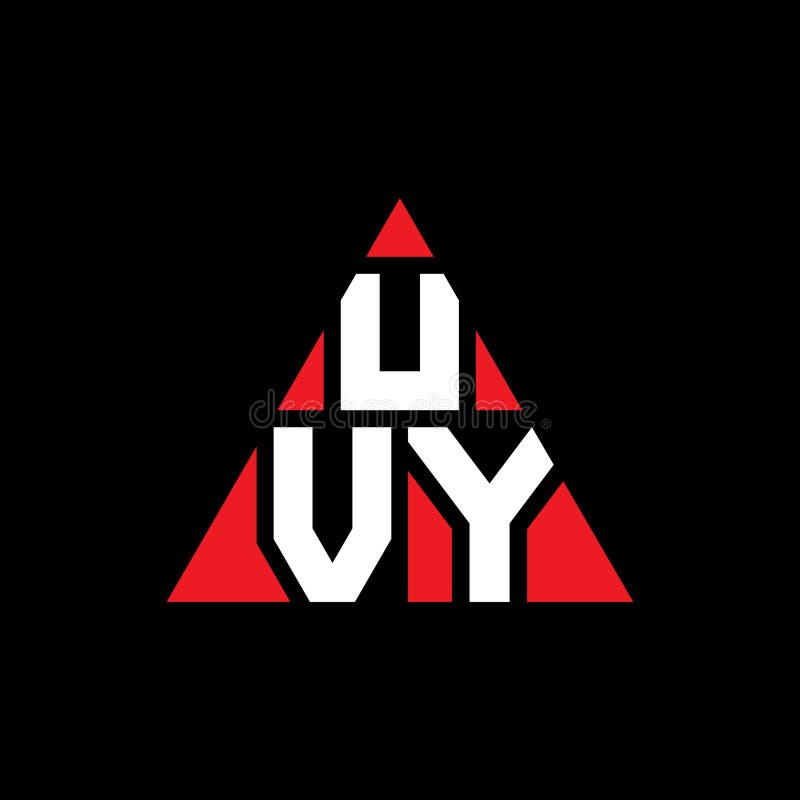 UVY Triangle Letter Logo Design with Triangle Shape. UVY Triangle Logo ...