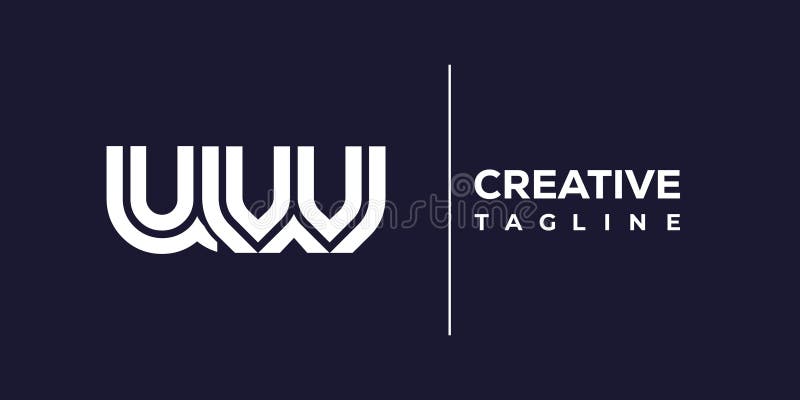 UW abstract logo stock vector. Illustration of graphic - 356197640