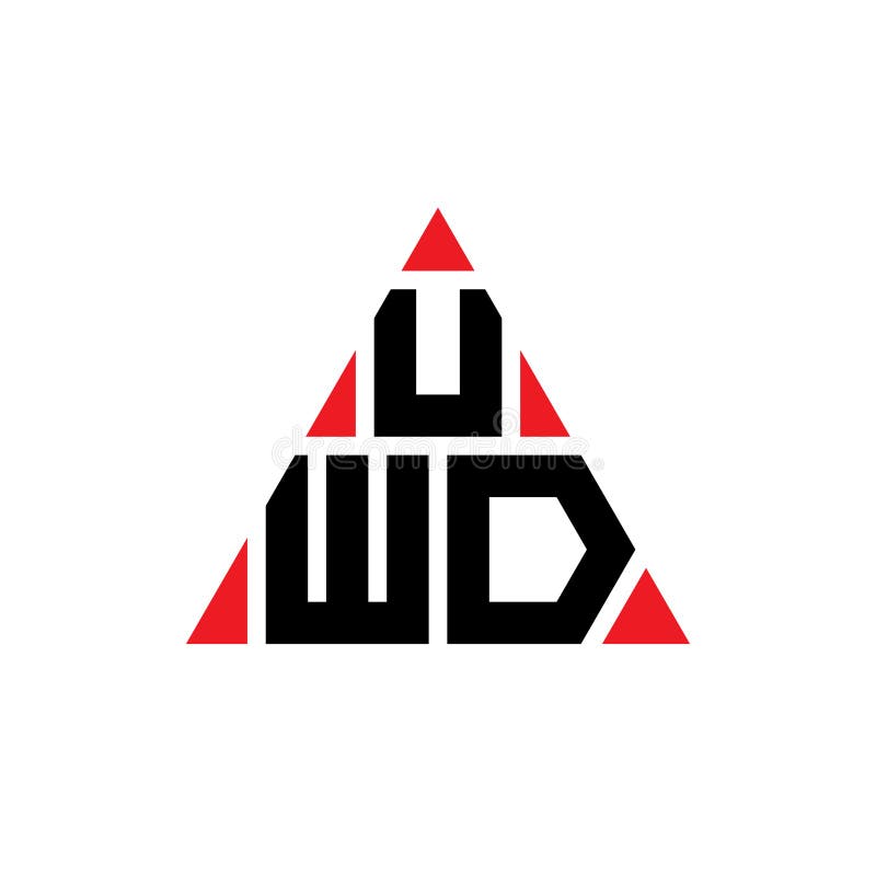 UWD Triangle Letter Logo Design with Triangle Shape. UWD Triangle Logo ...