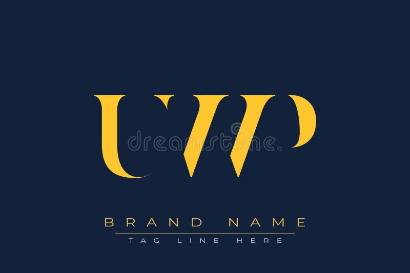 UWP Abstract Letter Logo Design Stock Vector - Illustration of icon ...