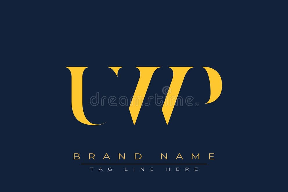 UWP Abstract Letter Logo Design Stock Vector - Illustration of icon ...