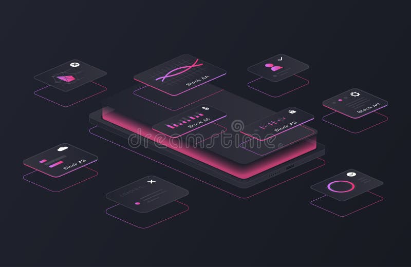 UX design abstract concept stock vector. Illustration of modern - 240982225