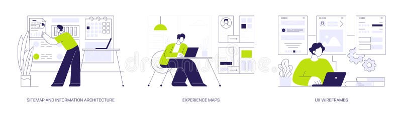 UX Design Abstract Concept Vector Illustrations. Stock Vector ...