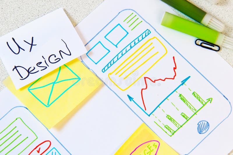 Ux design app mobile phone stock photo. Image of application - 137831436