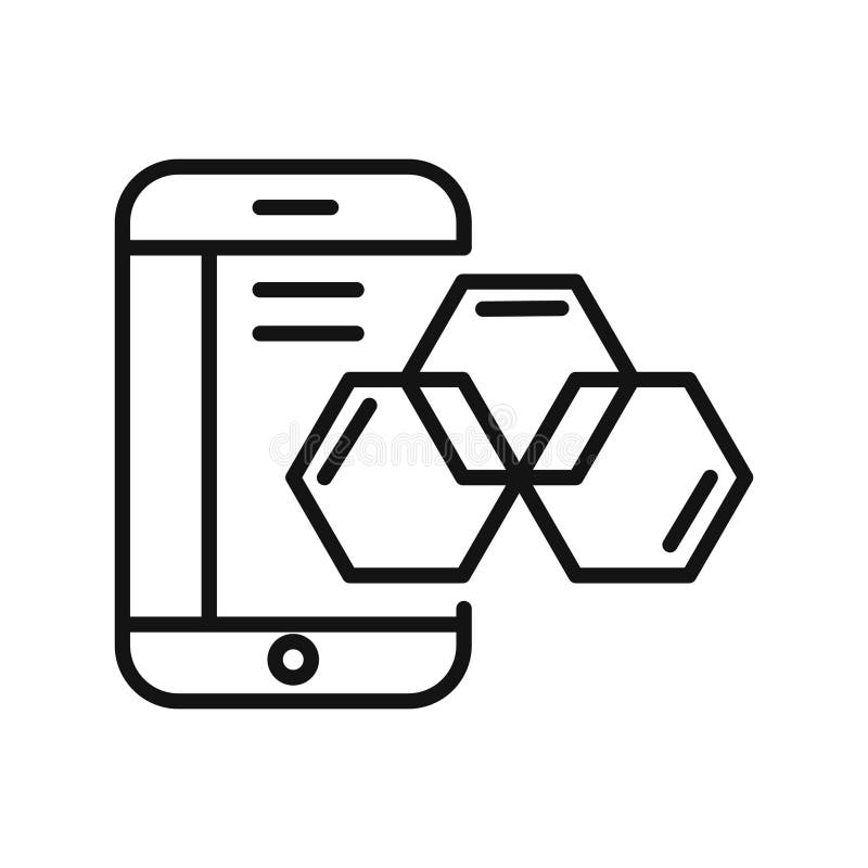 UX Design Icon Black and White Illustration Stock Vector - Illustration ...