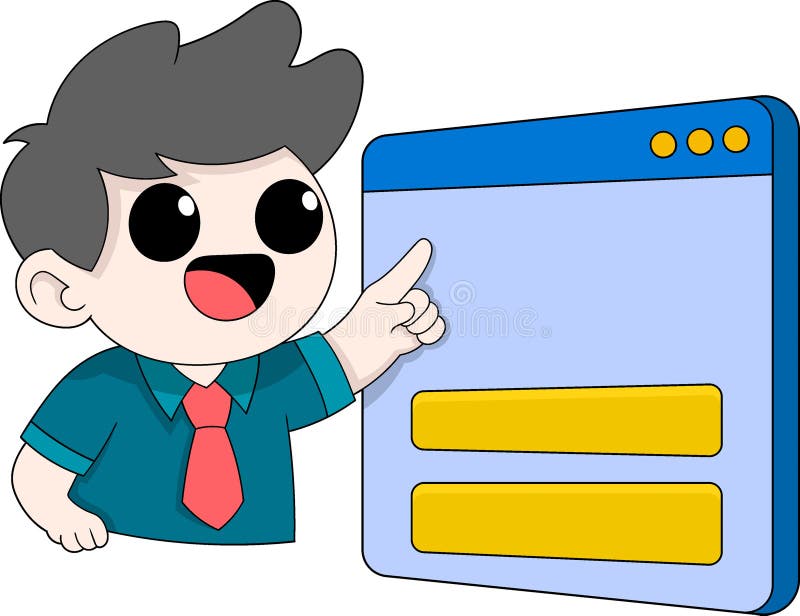 UX Designer Explaining App Interface User Comfort Vector Stock Vector ...