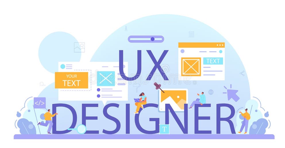 UX Designer Typographic Header. App Interface Improvement. User ...