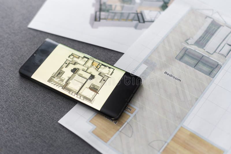 UX Designer Working on the Mobile Application Experience Sketching ...