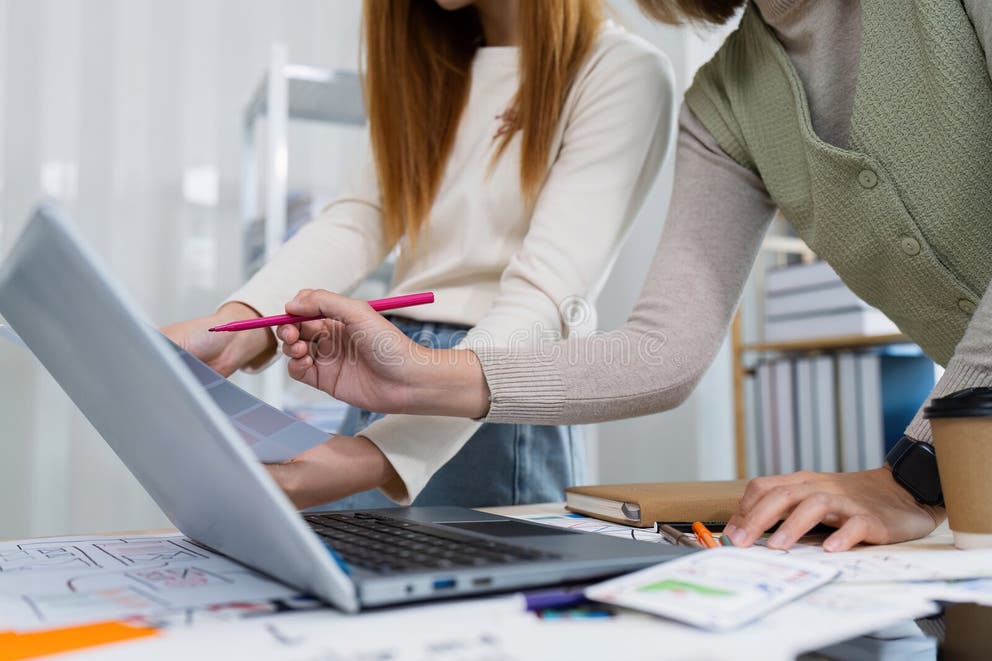 Ux Developer And Ui Designer Brainstorming Interface Wireframe Design Creative Digital