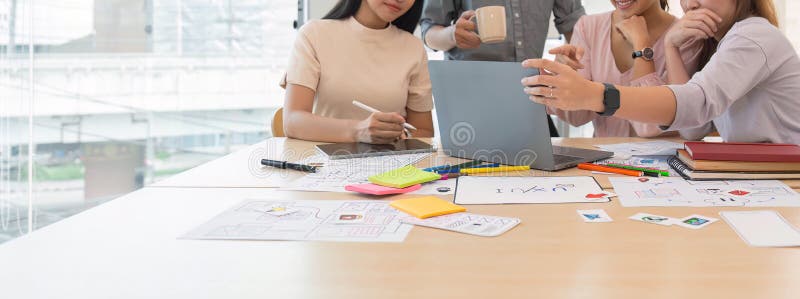 Ux Developer and Ui Designer Presenting and Testing Mobile App ...