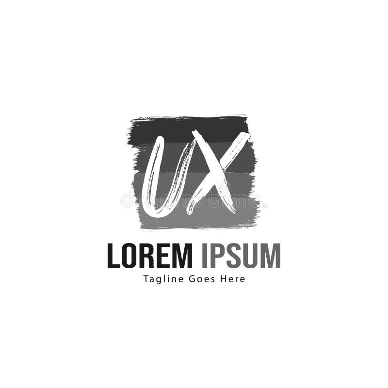 UX Letter Logo Design. Creative Modern UX Letters Icon Illustration ...