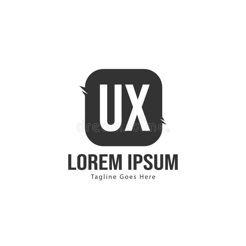 UX Letter Logo Design. Creative Modern UX Letters Icon Illustration ...