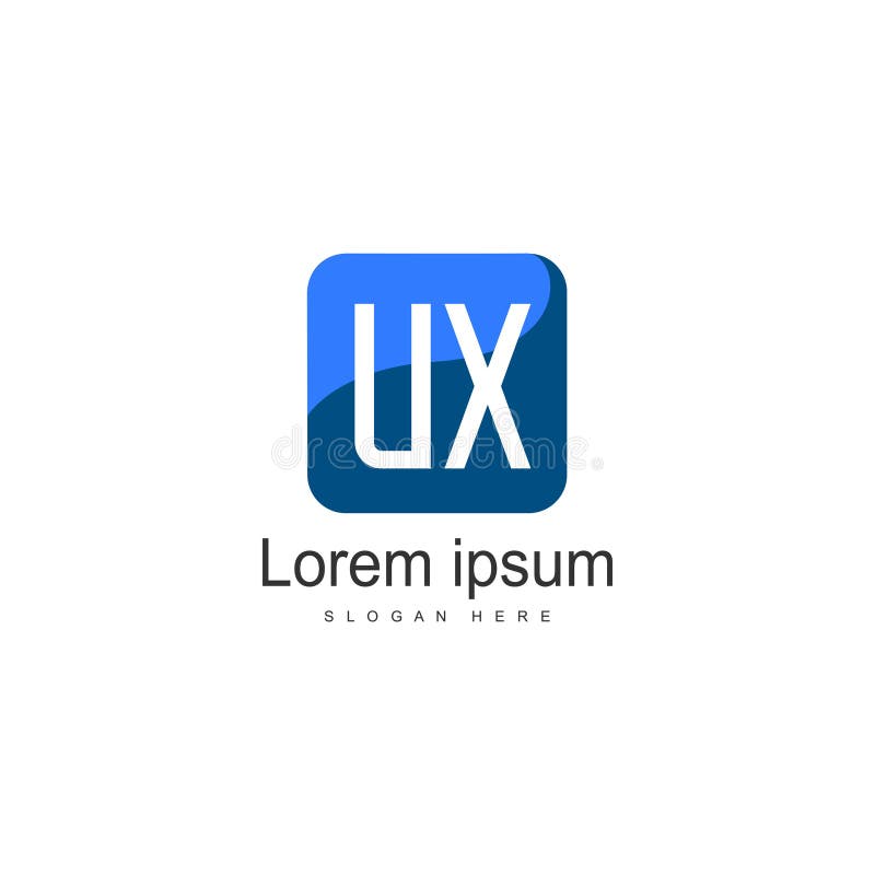 UX Letter Logo Design. Creative Modern UX Letters Icon Illustration ...