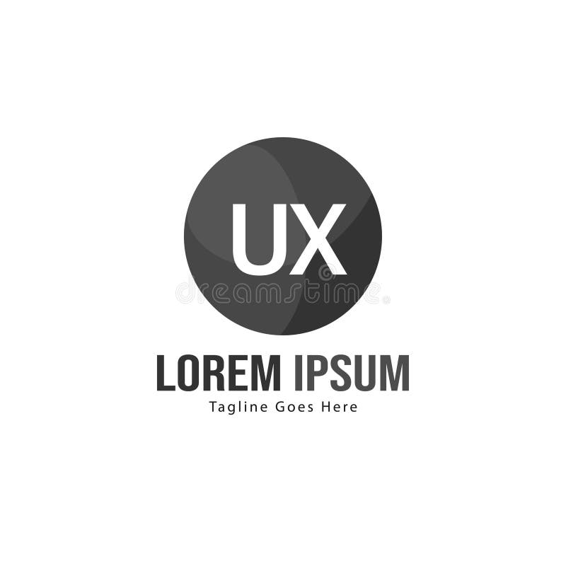 UX Letter Logo Design. Creative Modern UX Letters Icon Illustration ...