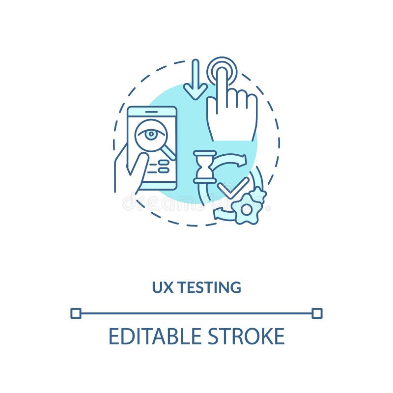 UX testing concept icon stock vector. Illustration of concept - 200815862