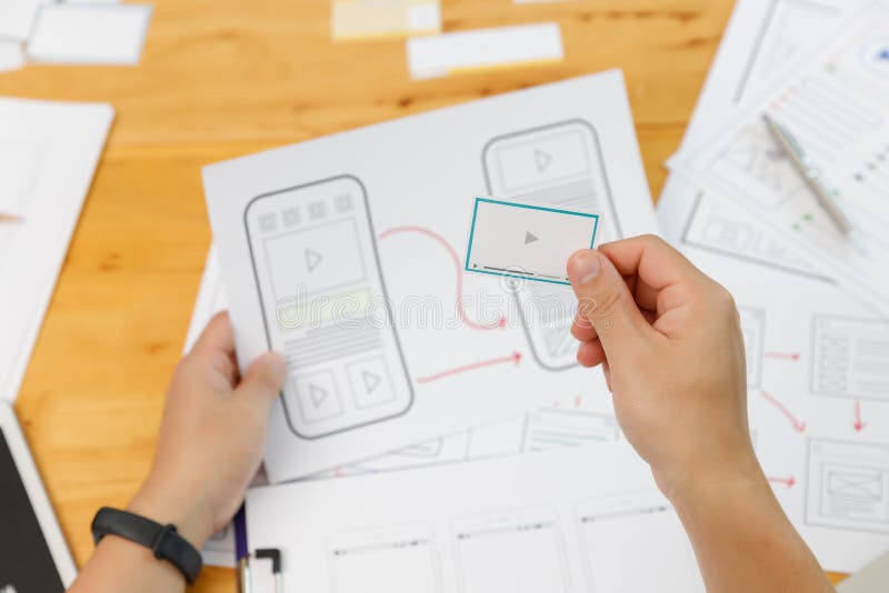 UX UI Concept, Graphic Designers Work Together with UX UI Designer ...