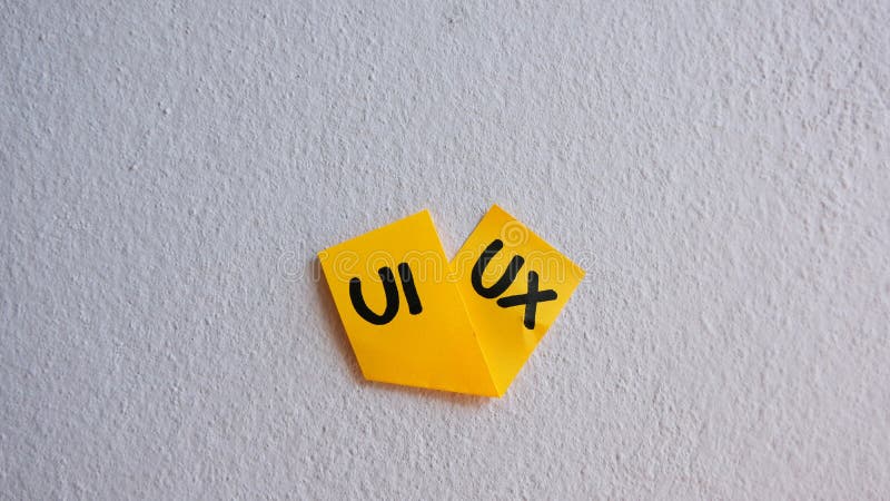 UX,UI Design. User Experience Concept Stock Photo - Image of notes ...