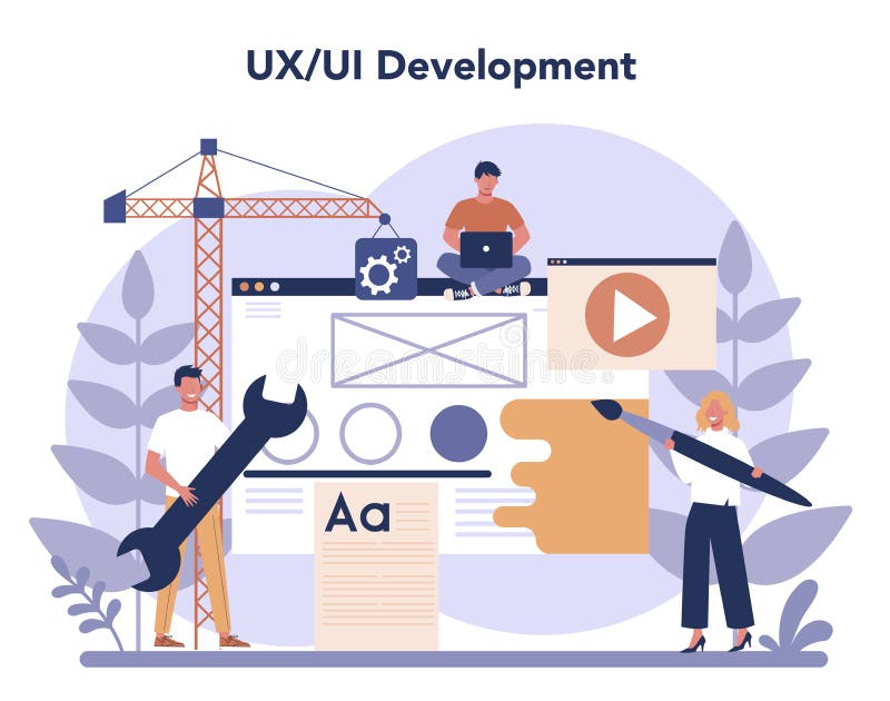 UX UI Designer Concept . App Interface Improvement for User. Stock ...