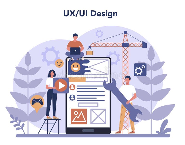 UX UI Designer Concept . App Interface Improvement for User. Stock ...