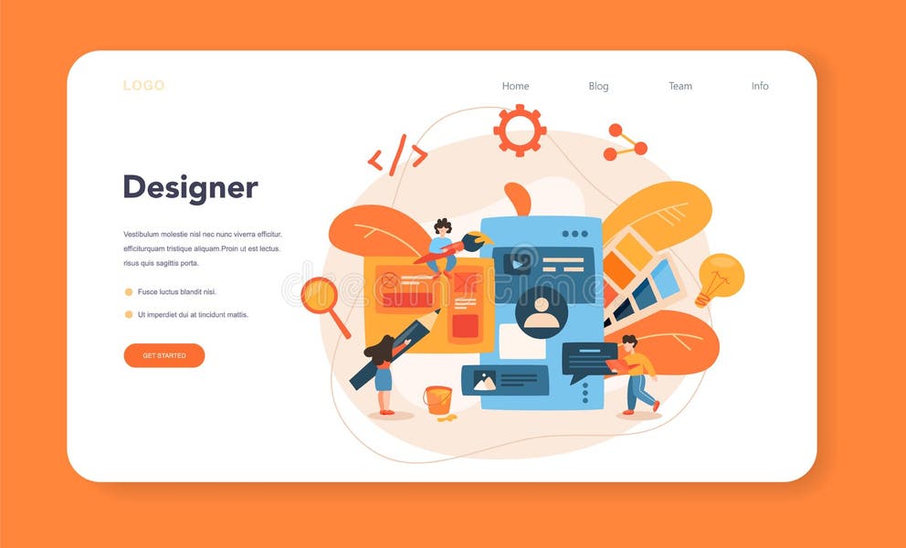 UX UI Designer Web Banner or Landing Page. App Interface Improvement ...