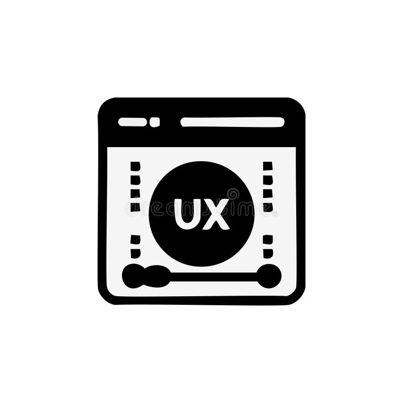 UX UI GUI Icon Design Vector Template Stock Illustration - Illustration ...