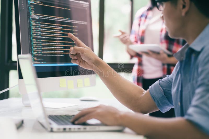 UX UI and Programming Development Technology. Stock Image - Image of computer, code: 243498011