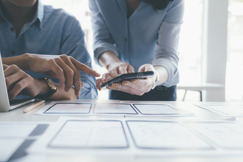 UX UI and Programming Development Technology. Stock Image - Image of computer, code: 243498011