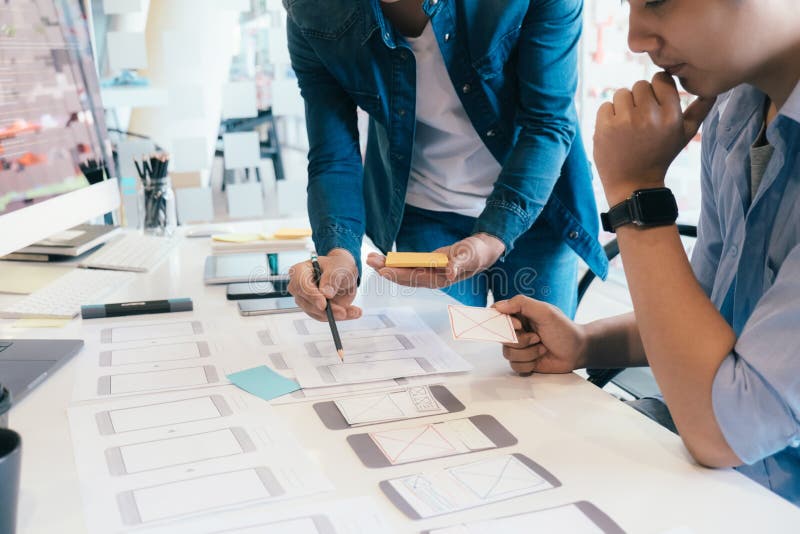 Ux Ui And Programming Development Technology Stock Image Image Of