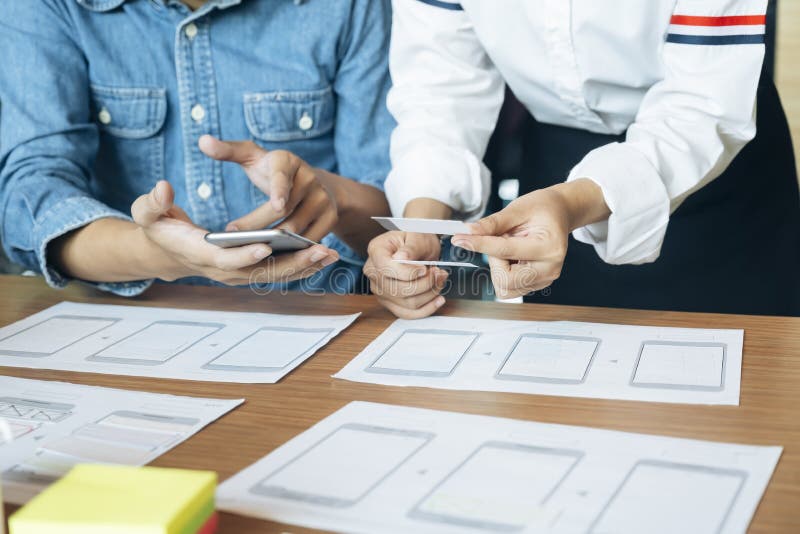 UX UI and Programming Development Technology Stock Photo - Image of ...