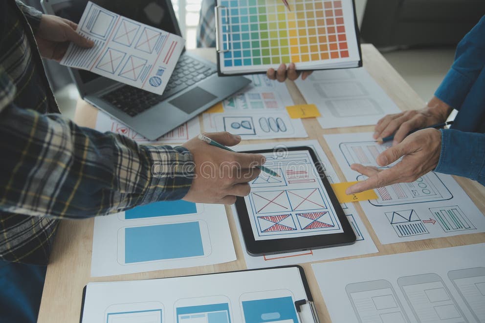 UX UI and Programming Development Technology Stock Image - Image of interface, hacker: 279422423