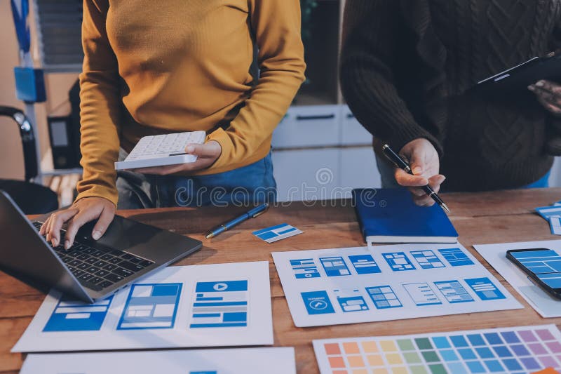 UX UI and Programming Development Technology Stock Photo - Image of developer, language: 352632184