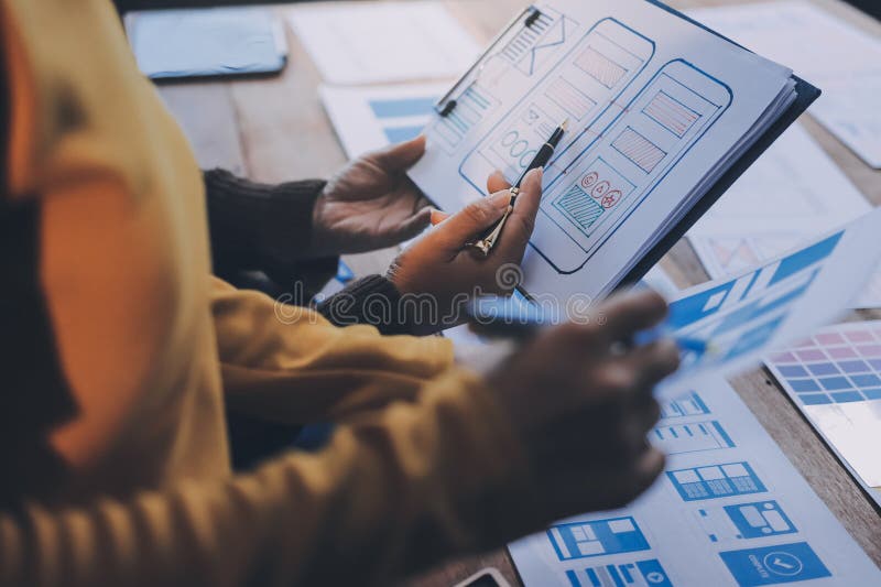 UX UI and Programming Development Technology Stock Image - Image of coder, script: 352632195