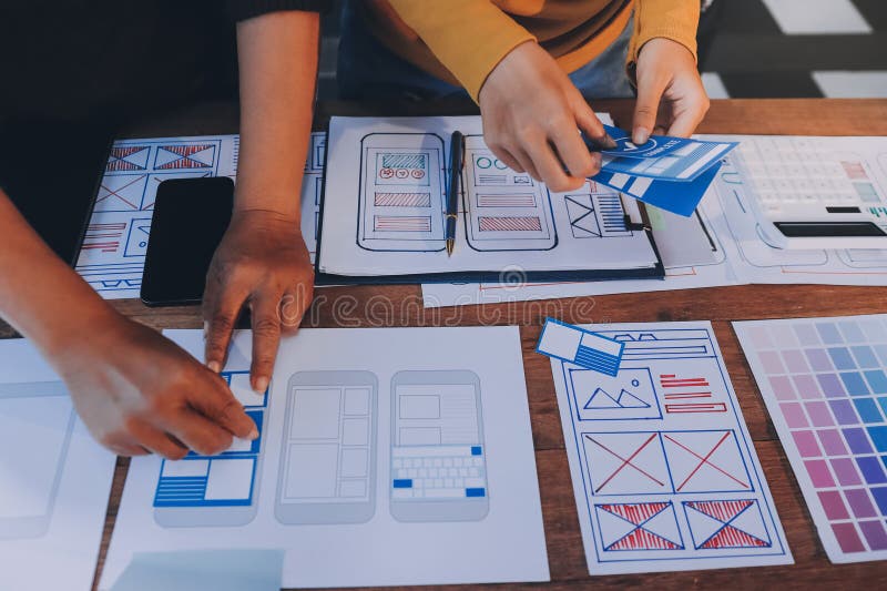 UX UI and Programming Development Technology Stock Photo - Image of coder, develop: 352840070