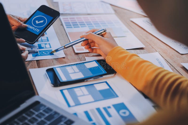 Ux Ui And Programming Development Technology Stock Image Image Of Chiang Coder 352840203