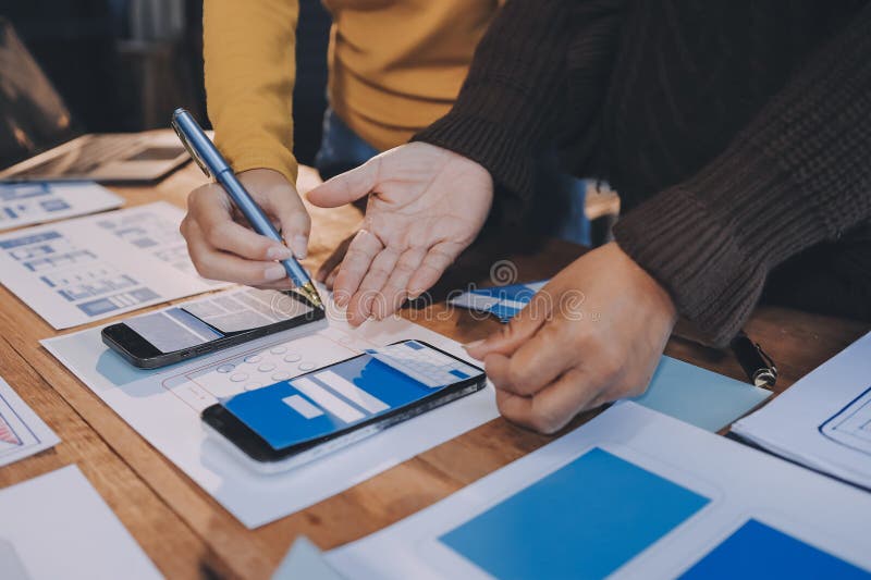 UX UI and Programming Development Technology Stock Image - Image of laptop, digital: 353585969