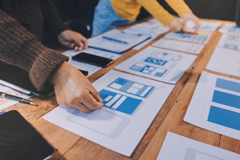 UX UI and Programming Development Technology Stock Photo - Image of hacker, screen: 355340660