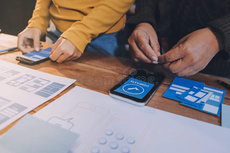 UX UI and Programming Development Technology Stock Image - Image of laptop, html: 355340713