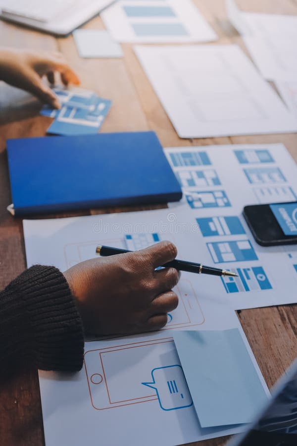 UX UI and Programming Development Technology Stock Photo - Image of ...