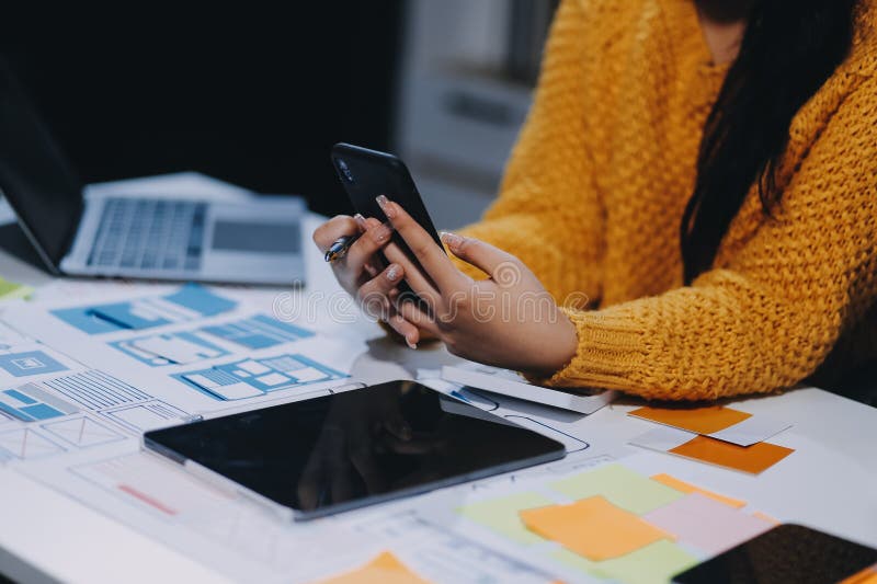 UX UI and Programming Development Technology Stock Photo - Image of device, adults: 362846230