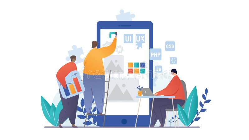 UX, UI and Software Developers Video Concept Stock Video - Video of ...