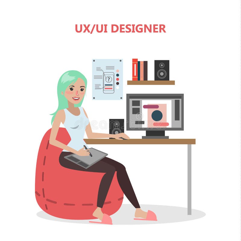 Ux and ui. stock vector. Illustration of icon, network - 102468360