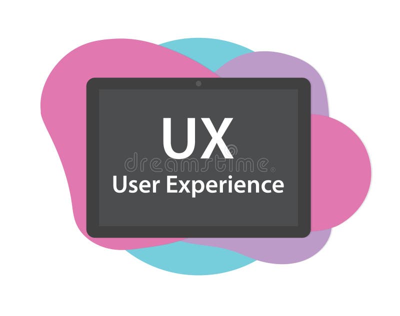 UX User Experience Written on Tablet Screen- Stock Vector ...