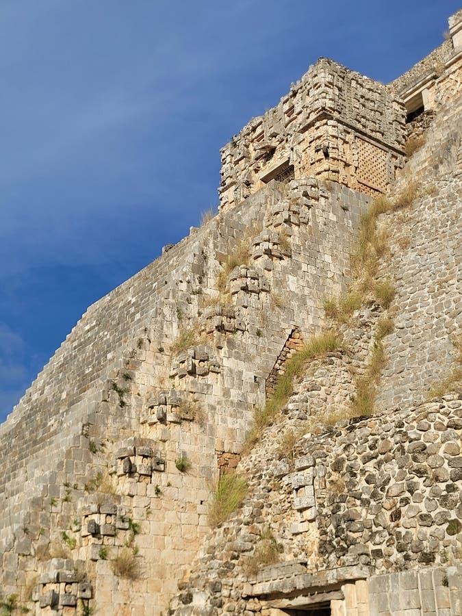 Uxmal Archaeological Zone stock image. Image of terrain - 376969903