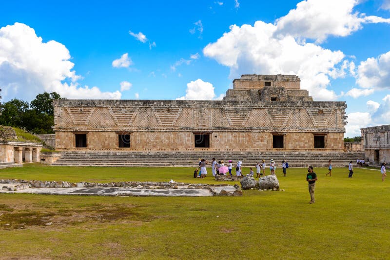 Uxmal, Een Oude Maya Stad Van De Klassieke Periode Stock Foto - Image ...