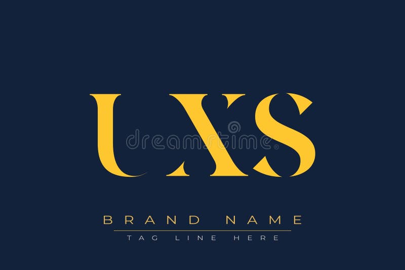 UXS Abstract Letter Logo Design Stock Vector - Illustration of vector ...