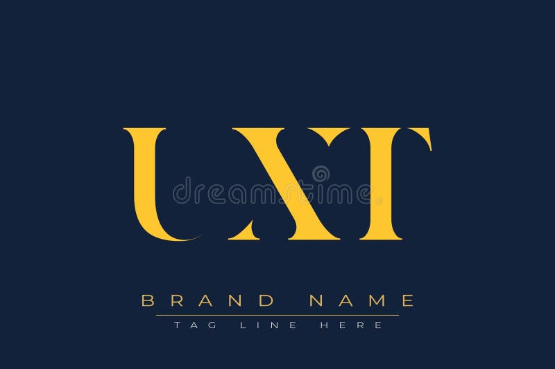 UXT Abstract Letter Logo Design Stock Vector - Illustration of company ...