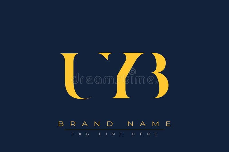 UYB Abstract Letter Logo Design Stock Vector - Illustration of ...