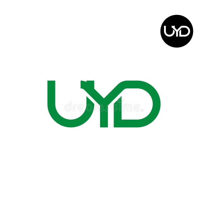 UYD Logo Letter Monogram Design Stock Vector - Illustration of modern ...