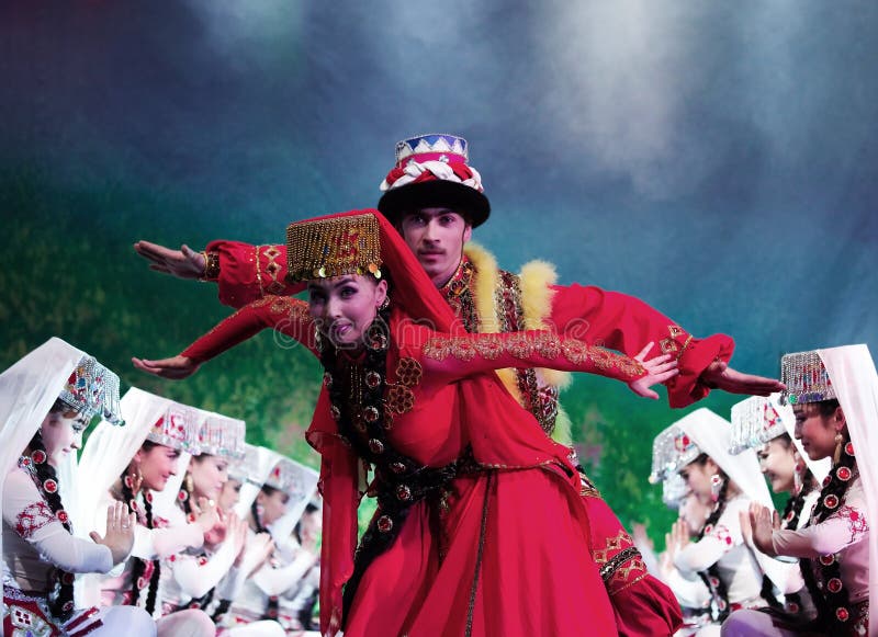 Uyghur dancers editorial image. Image of asia, east, choreographer ...