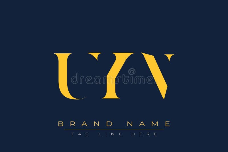 UYN Abstract Letter Logo Design Stock Vector - Illustration of company ...